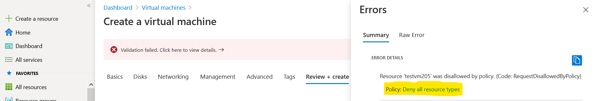 Azure Policy to Deny Creation of All Resources – DaRaw Techie
